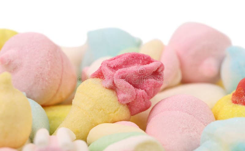 Marshmallow of Different Colors Stock Image - Image of dessert ...