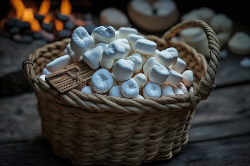 A Marshmallow Floating in the Middle of a Hot Bath Stock Photo - Image ...