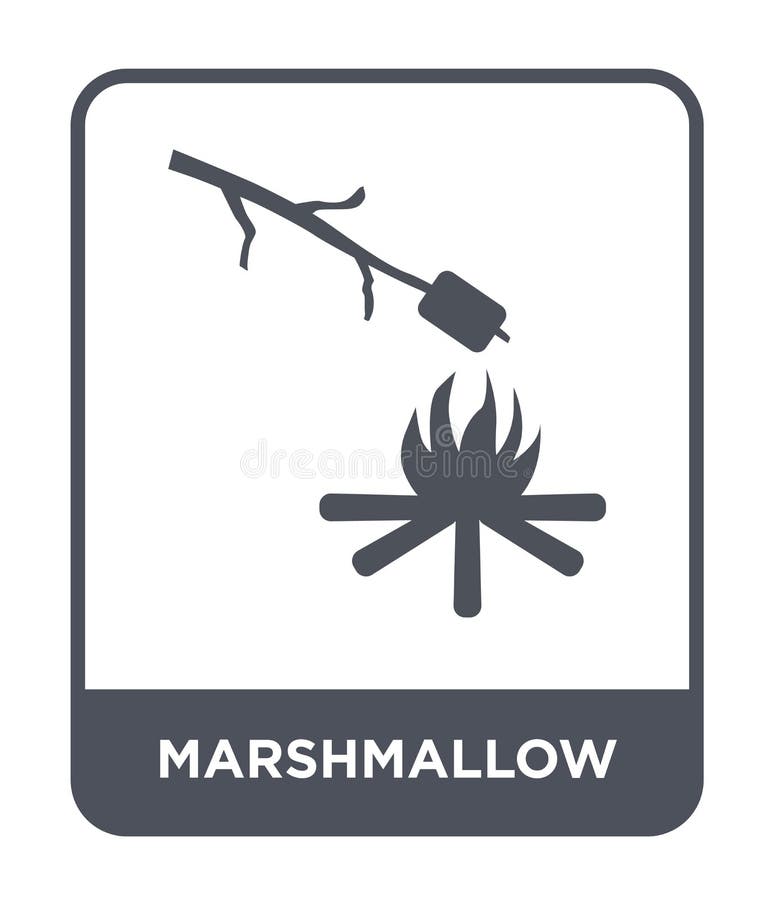 Marshmallow Icon in Trendy Design Style. Marshmallow Icon Isolated on ...