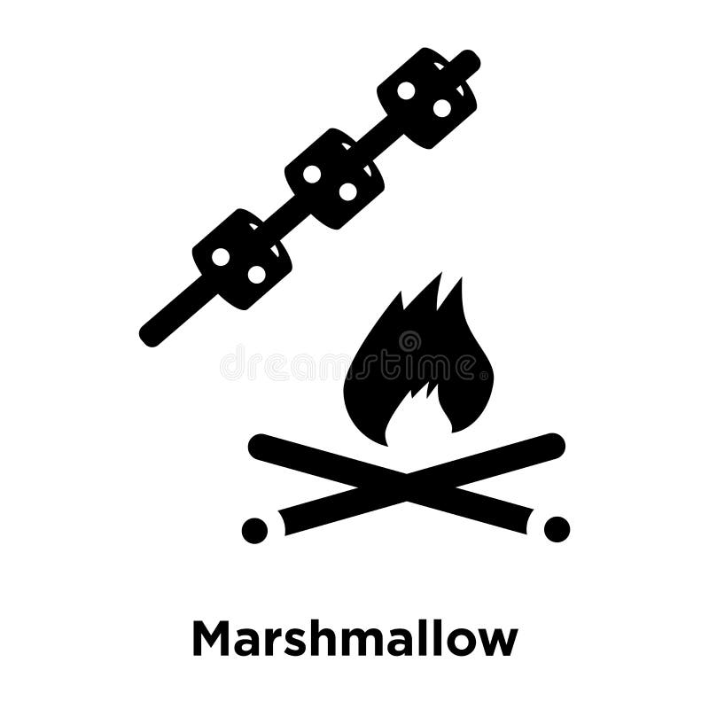 Marshmallow Icon Vector Isolated on White Background, Logo Concept of ...