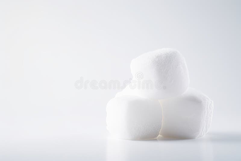 Marshmallow Isolated on White Background with Full Depth of Field for ... Marshmallow Isolated on White Background with Full Depth of Field for ...