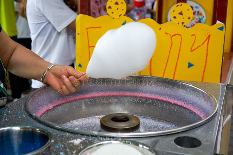 Marshmallow Machine Makes Fresh Marshmallows Stock Photo - Image of ...