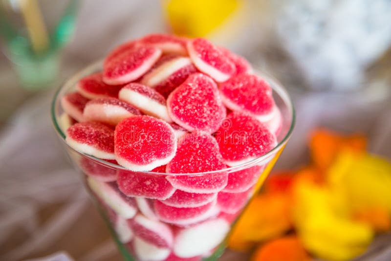 Marshmallow and Sugar Candy Bar. Stock Image - Image of sugar ...