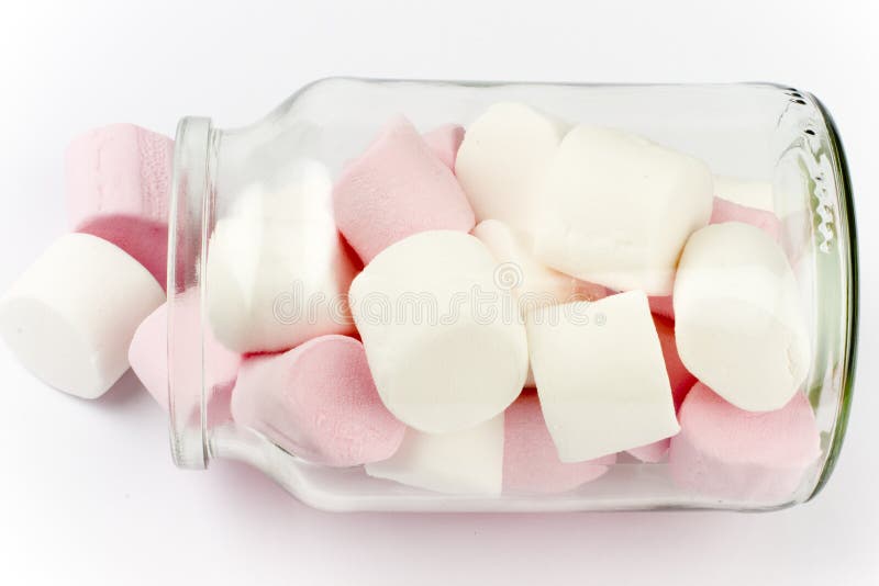 Marshmallow Sweets in a Bottle Stock Photo - Image of marshmallows ...