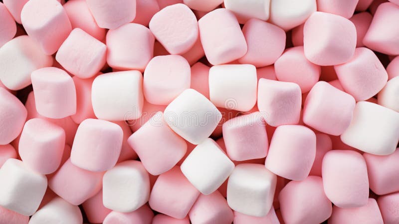 Marshmallows Background. Texture of Colorful Mini Marshmallows Stock ...