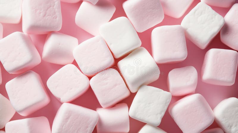 Marshmallows Background. Texture of Colorful Mini Marshmallows Stock ...