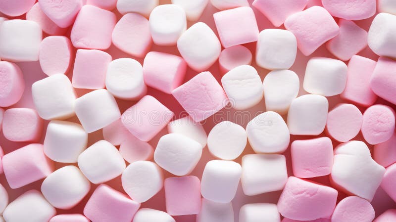 Marshmallows Background. Texture of Colorful Mini Marshmallows Stock ...