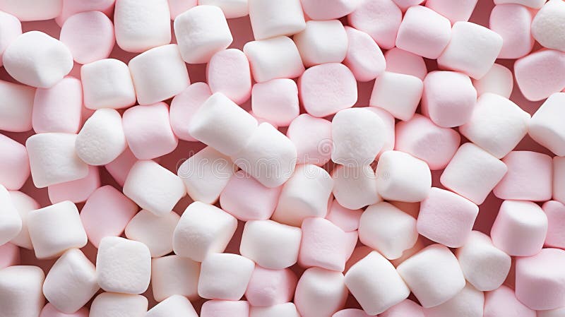 Marshmallows Background. Texture of Colorful Mini Marshmallows Stock ...