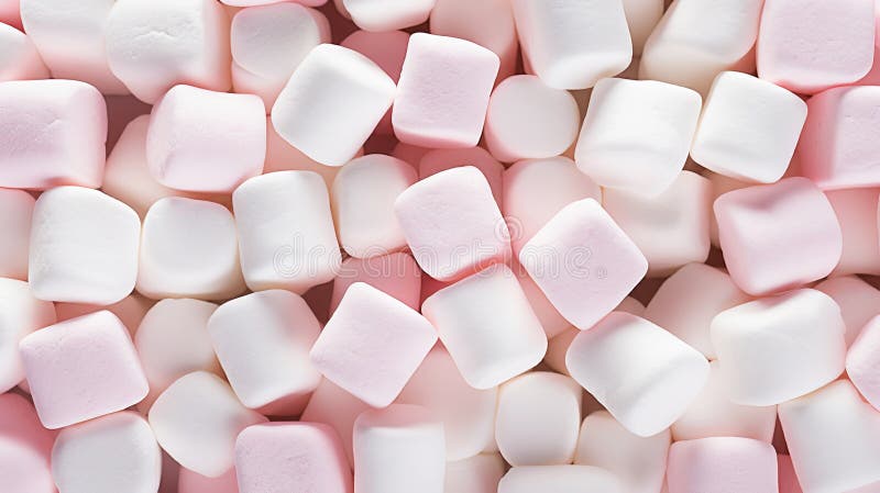 Marshmallows Background. Texture of Colorful Mini Marshmallows Stock ...