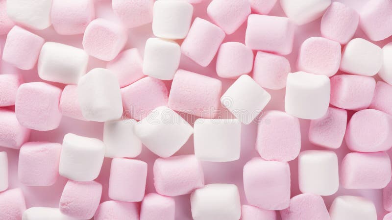Marshmallows Background. Texture of Colorful Mini Marshmallows Stock ...
