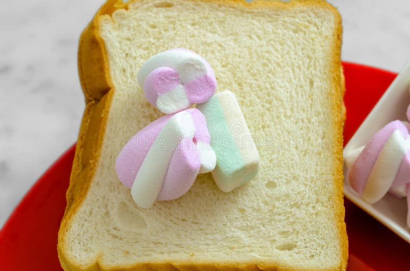 Marshmallows & Bread stock photo. Image of gourmet - 199923200