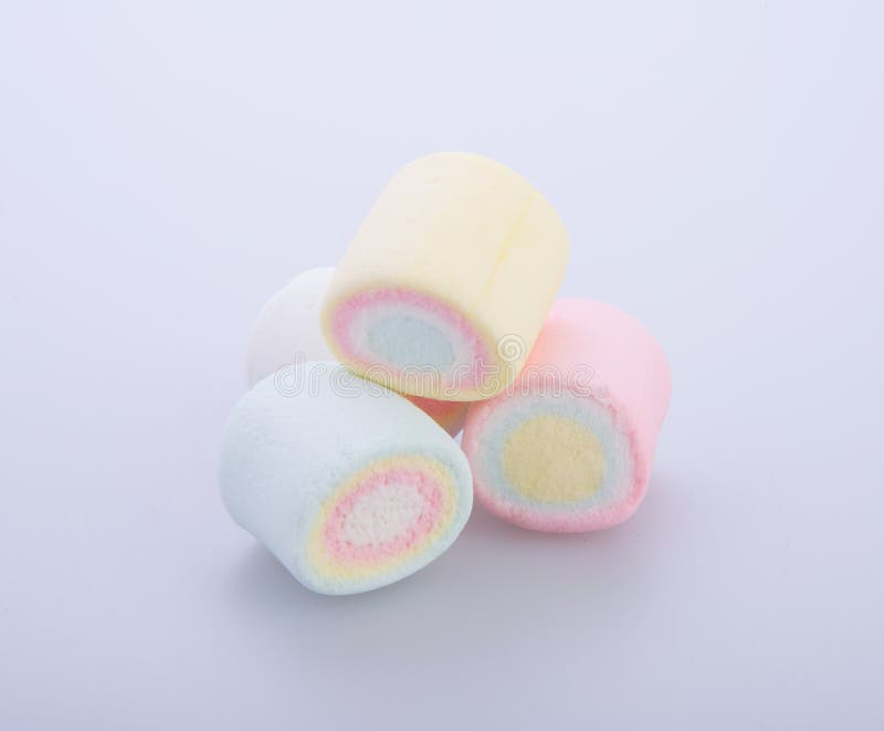 Marshmallows or Marshmallows Candy on the Background. Stock Image ...