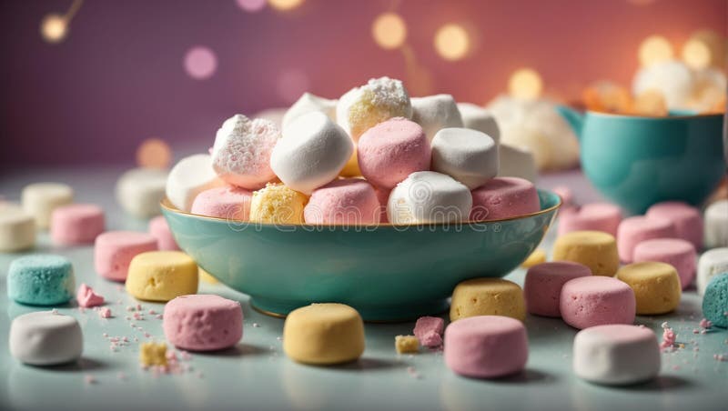 Marshmallows are Multicolored Marshmallows of a Delightfully Beautiful ...