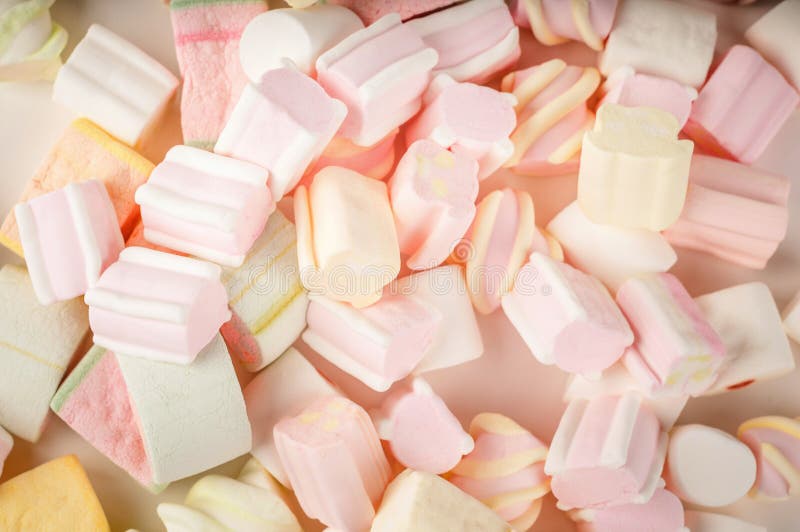 Marshmallows Texture Background. Horizontal Photo. Stock Photo - Image ...