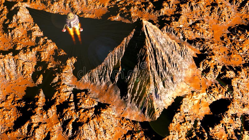Marsian pyramid stock photo. Image of explorer, science - 62445070