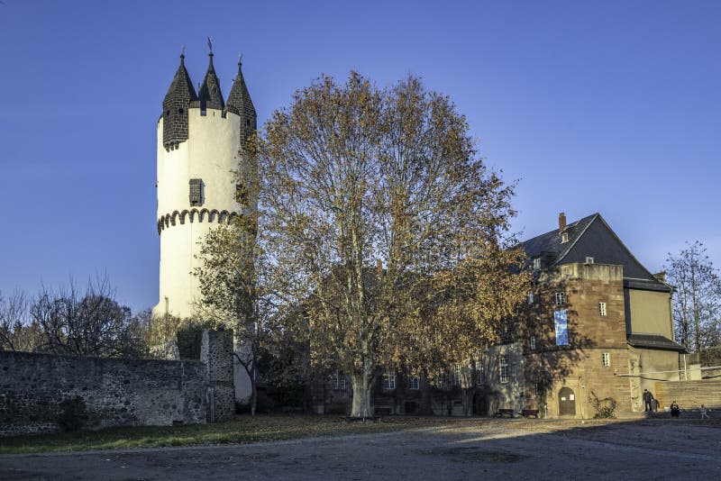 Marstall, Donjon and Old Castle in Steinheim, Germany Editorial Image ...