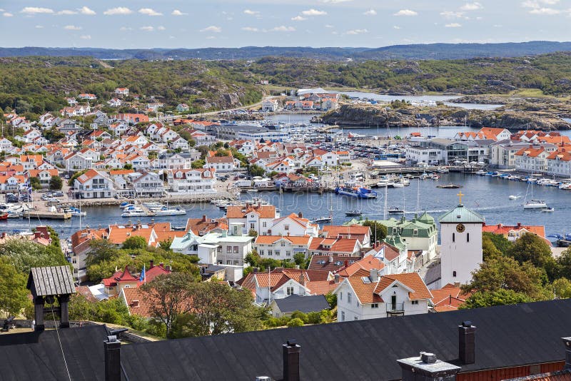 Marstrand Semesterort Sverige Fotografering för Bildbyråer - Bild av ...