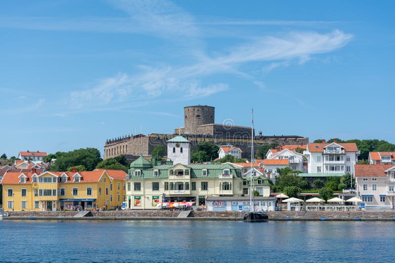 Marstrand, Sweden - June 2018. View of the Town and Harbor of Marstrand ...