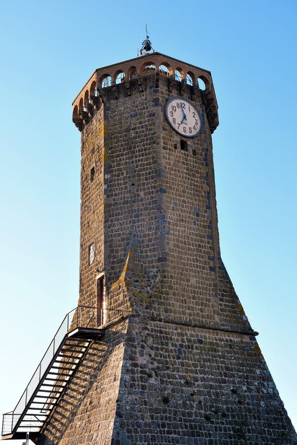 Marta Lazio Italy stock image. Image of clock, house - 251047407