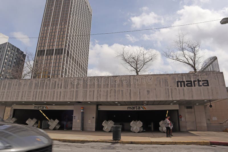 Marta Train Station Downtown Atlanta Editorial Image - Image of ...