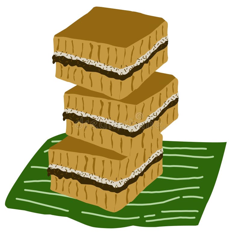 Martabak Manis Indonesian Cake Illustration Stock Illustration ...