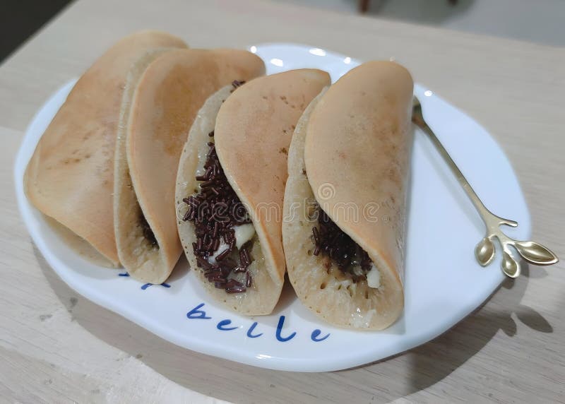 Martabak Mini with Chocolate and Cheese Stock Image - Image of martabak ...