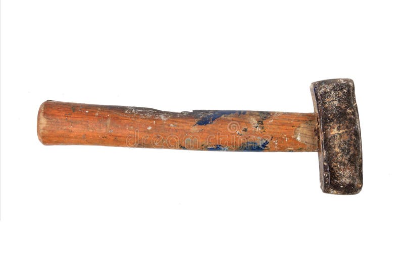 Martello d'acciaio antico immagine stock. Immagine di rotto - 10290535
