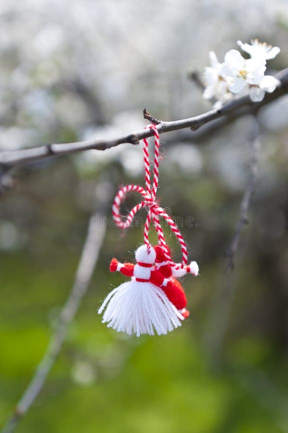 Martenitsa stock photo. Image of martenitsa, wool, tree - 23060472