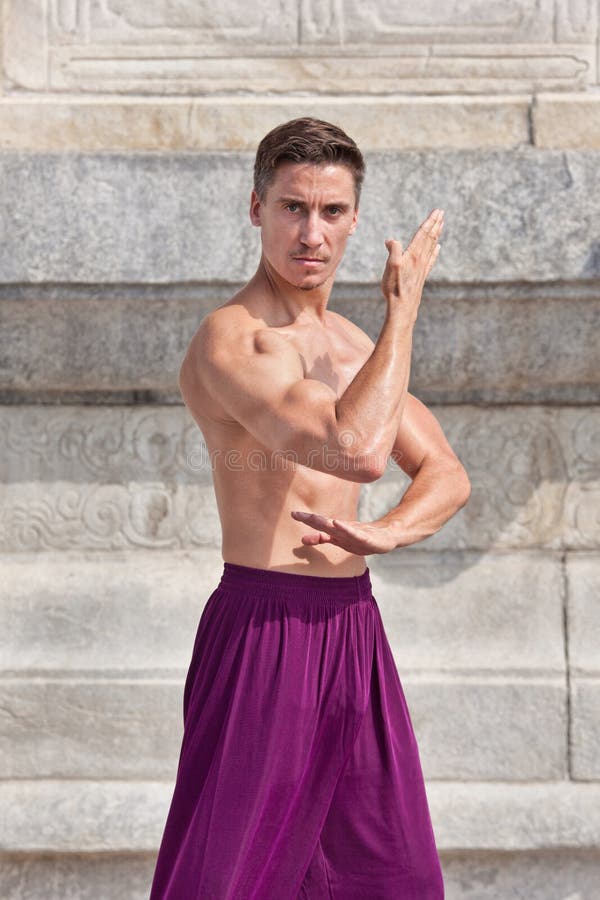 Martial Arts Master Practicing at Temple of Heaven, Beijing, China ...