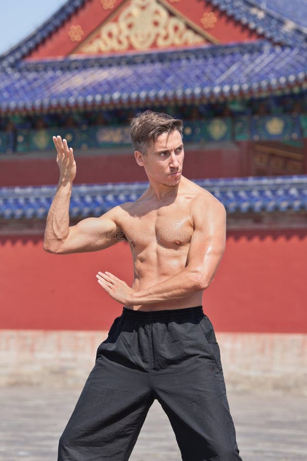 Martial Arts Master Practicing at Temple of Heaven, Beijing, China ...