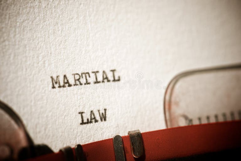 Martial law concept stock photo. Image of text, word - 268497670