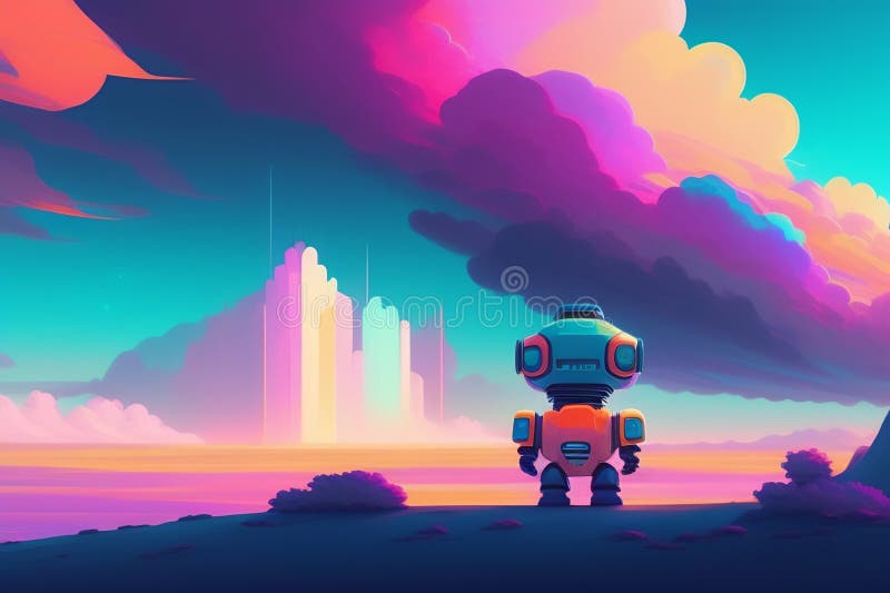 Martian Colony, Aliens. Cartoon Style Stock Illustration - Illustration ...