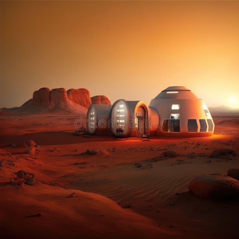 Martian colony word cloud stock vector. Illustration of exploration ...