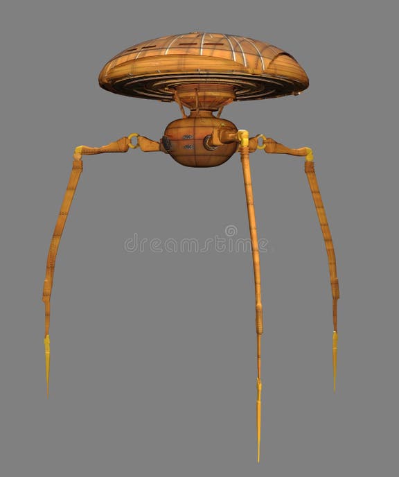 Martian Walker ilustração stock. Ilustração de mistério - 80736167