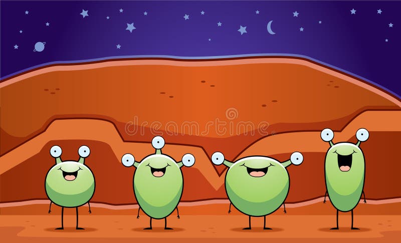 Martien illustration de vecteur. Illustration du extraterrestre - 8683866