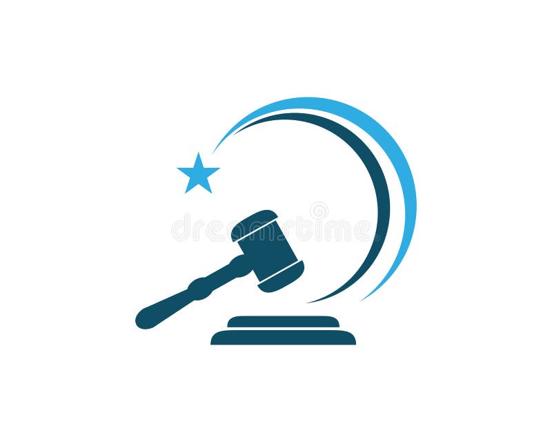 Martillo Logo Template De La Ley Ilustración del Vector - Ilustración ...