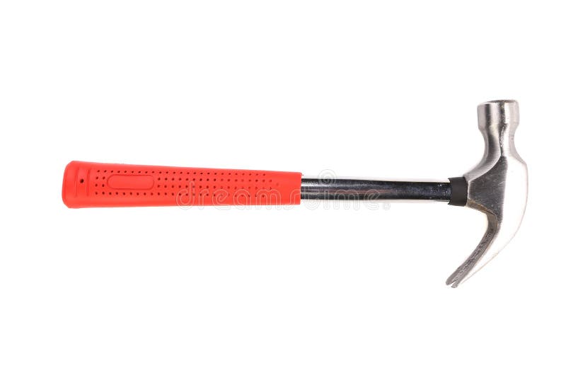 Martillo grande del metal foto de archivo. Imagen de rojo - 67627744