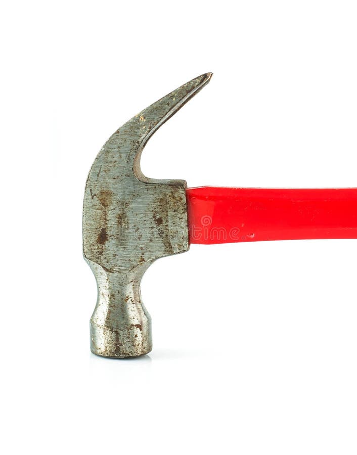 Martillo rojo viejo imagen de archivo. Imagen de objeto - 30327141