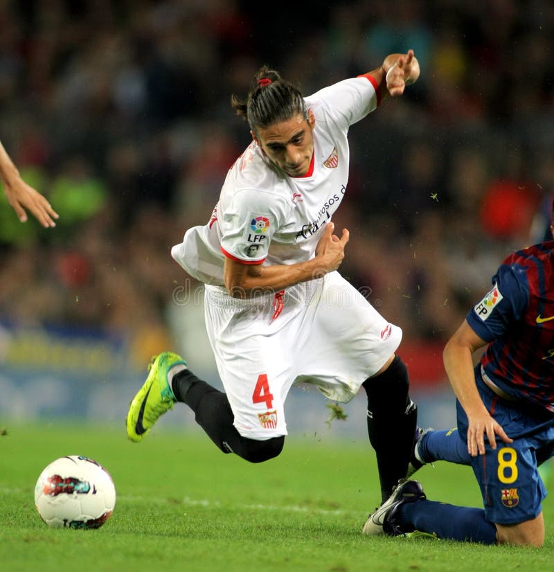 Martin Caceres of Sevilla FC Editorial Stock Image - Image of game ...