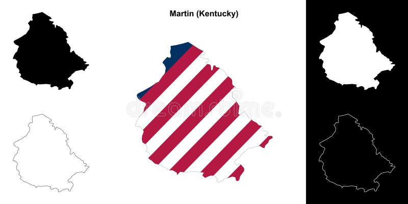 Martin outline map stock vector. Illustration of isolated - 323912277