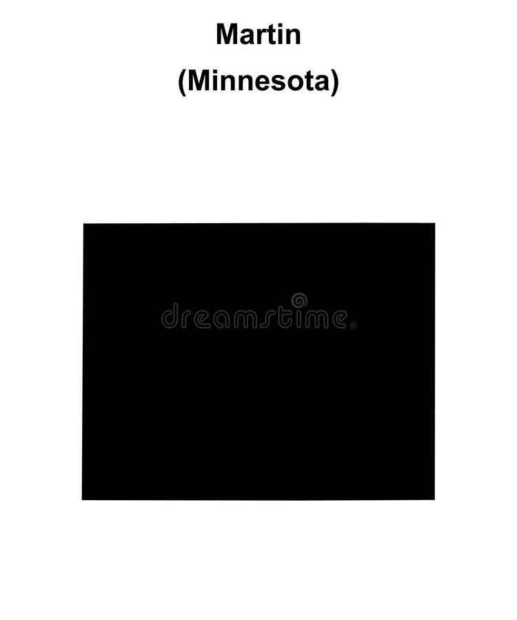 Martin outline map stock vector. Illustration of template - 361611330