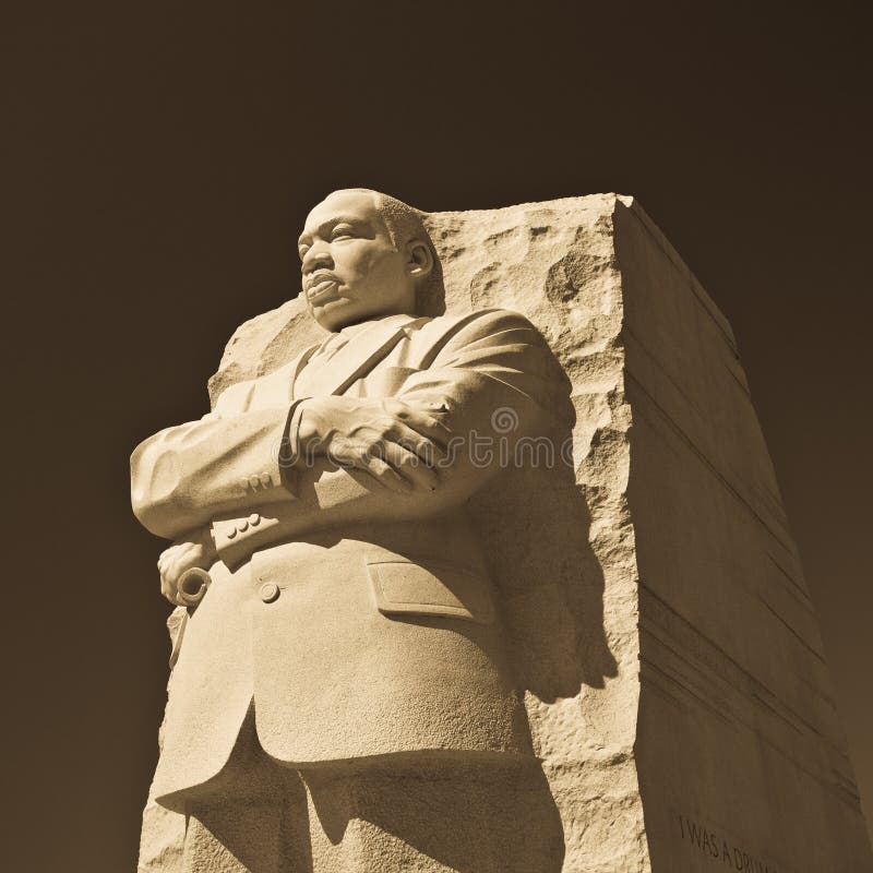 Martin Luther King Statue Monument Editorial Image - Image of equality ...