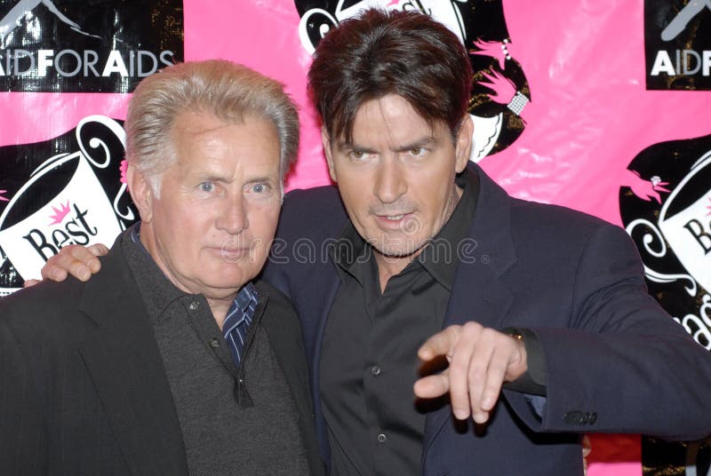Martin Sheen and Charlie Sheen Appearing on the Re Editorial Stock ...