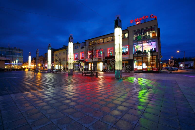 Martin, Slovakia. editorial image. Image of evening, city - 66449730
