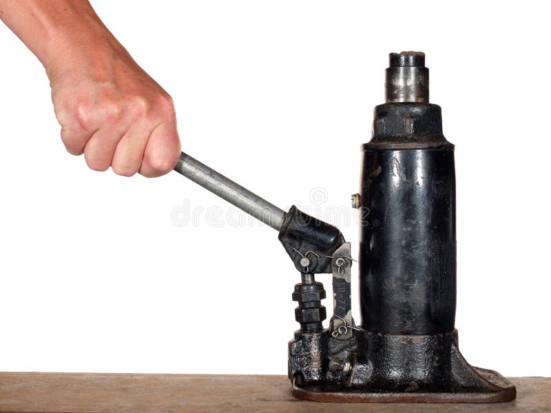 Martinetto idraulico immagine stock. Immagine di automobile - 15784091