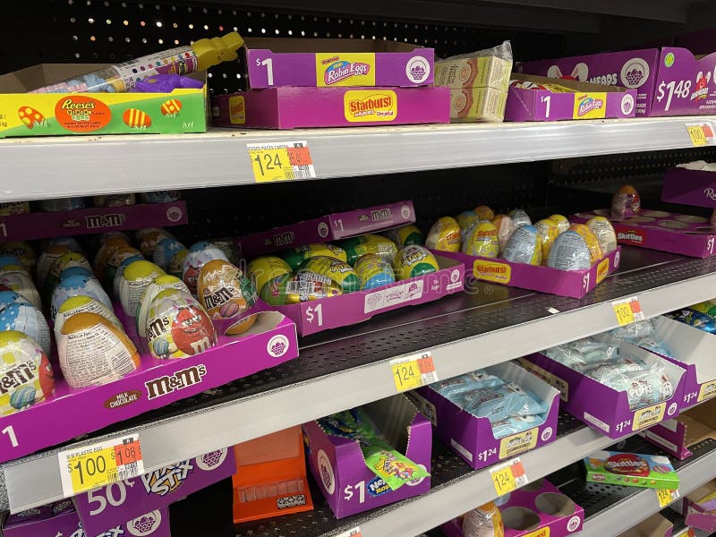 Walmart Interior Easter Candy Plastic Eggs Editorial Photography ...