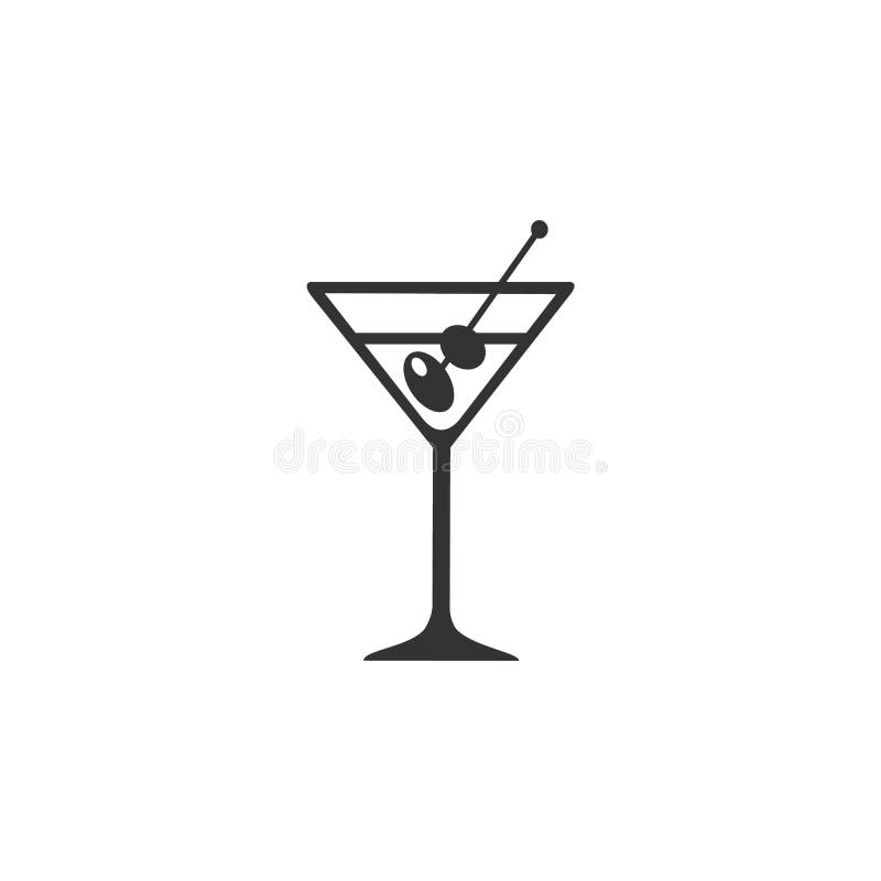 Martini icon stock illustration. Illustration of alcohol - 250734767