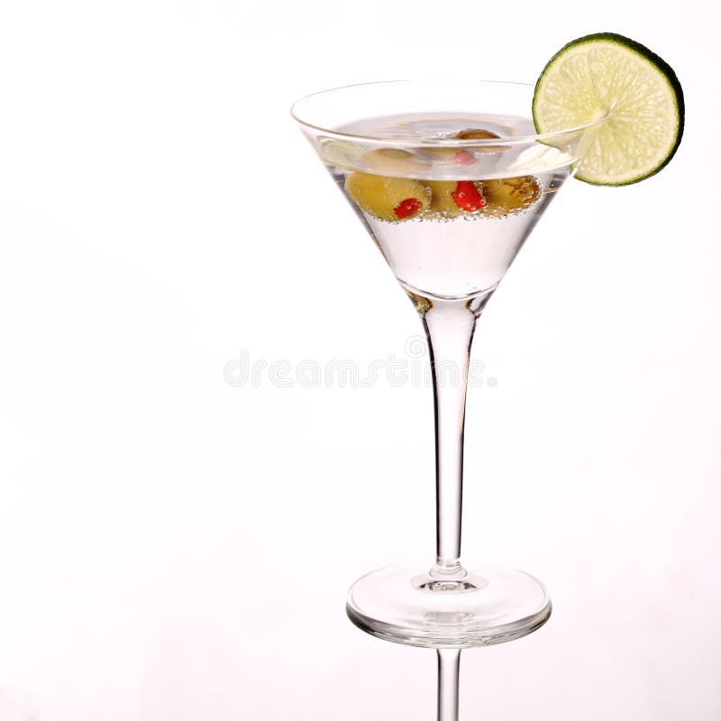 Martini, Fresh Coctail Isolated on White Stock Photo - Image of cool ...