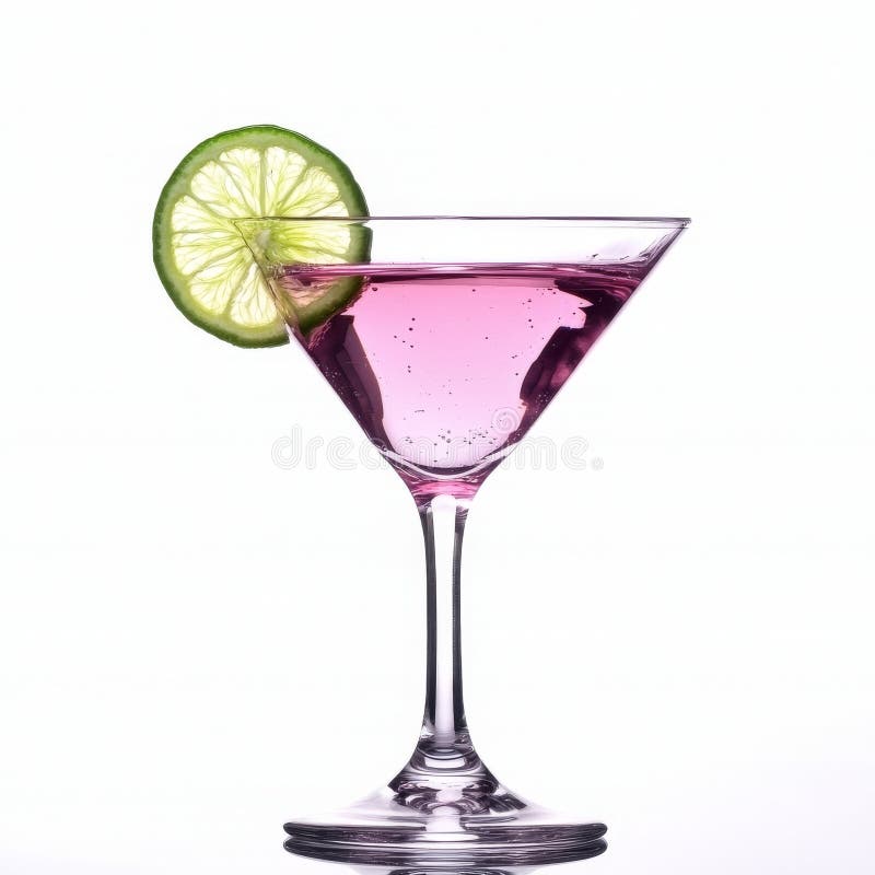 Glass with Cosmopolitan Cocktail on the Edge of the Pool in a Resort ...