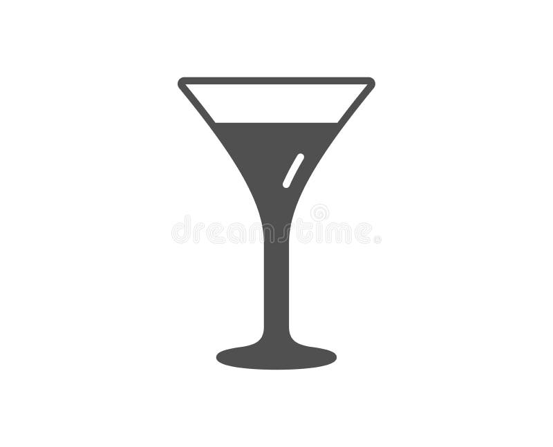 Martini Glass Icon. Wine Glass Sign. Vector Stock Vector - Illustration ...